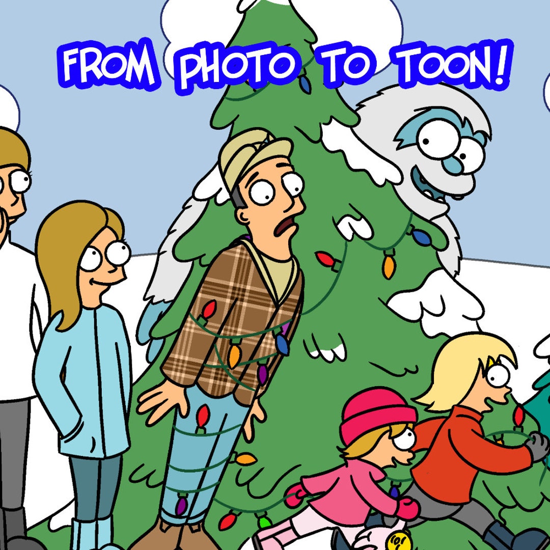 Funny Custom Cartoon Caricature From Photograph - Prime Time Cartoon ...