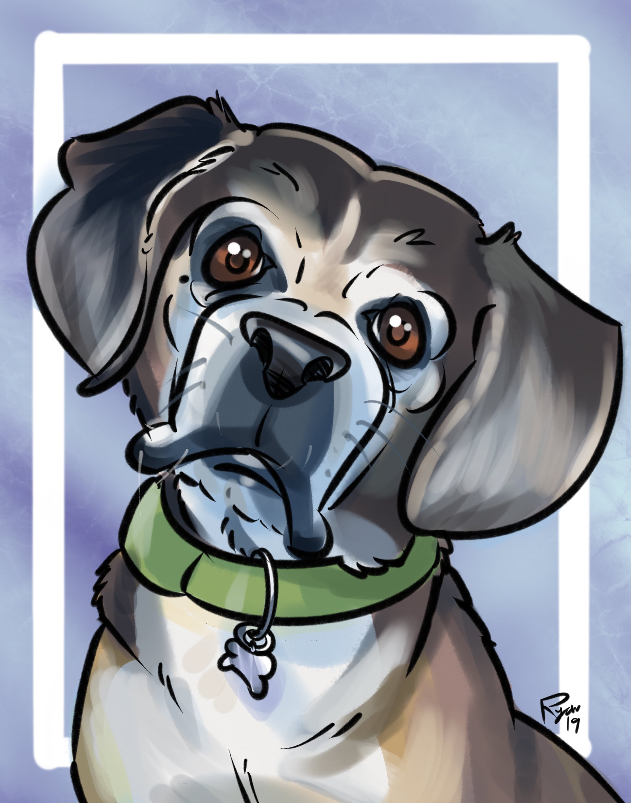Dog Caricatures - Cartoon Pet Portrait - Etsy