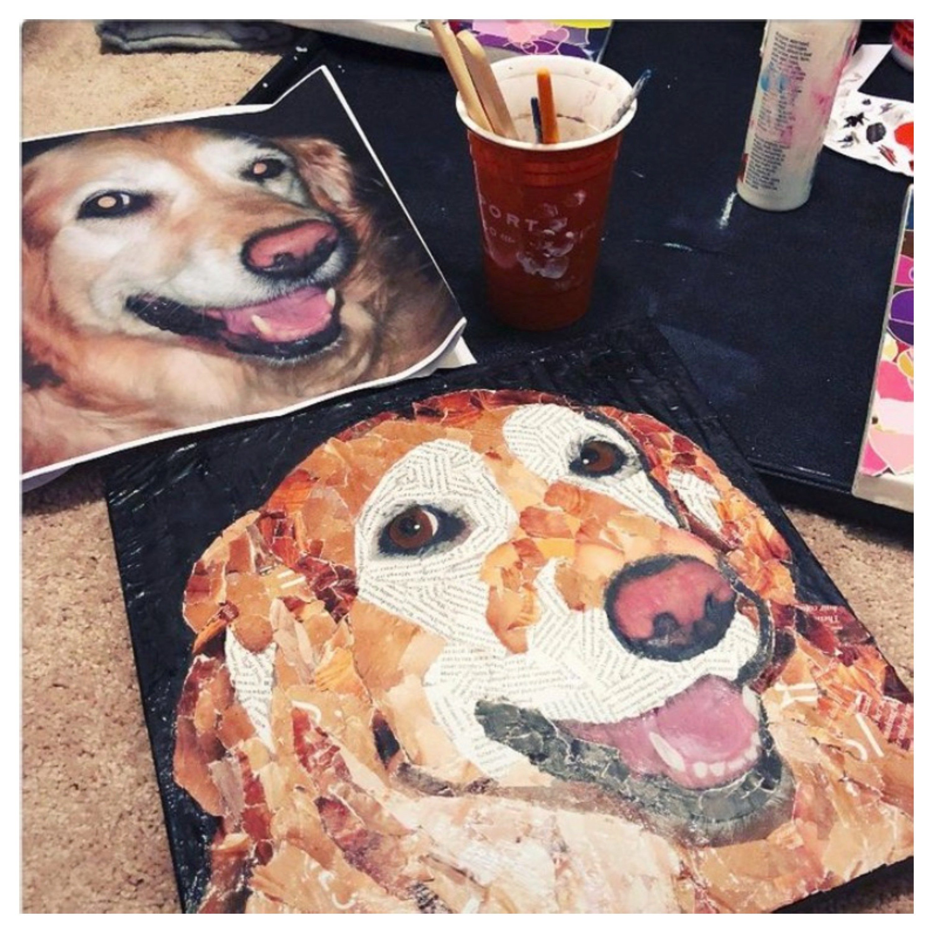 Pet Collage. Made to Order Pets, Cats, Dogs, Animals, Mixed Media, Pet ...