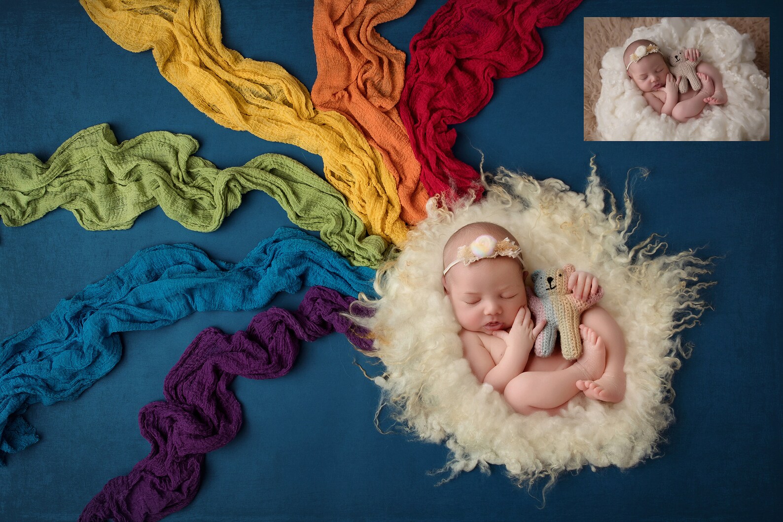 Rainbow Baby - Newborn Digital Background Collection for PS & PSE ...