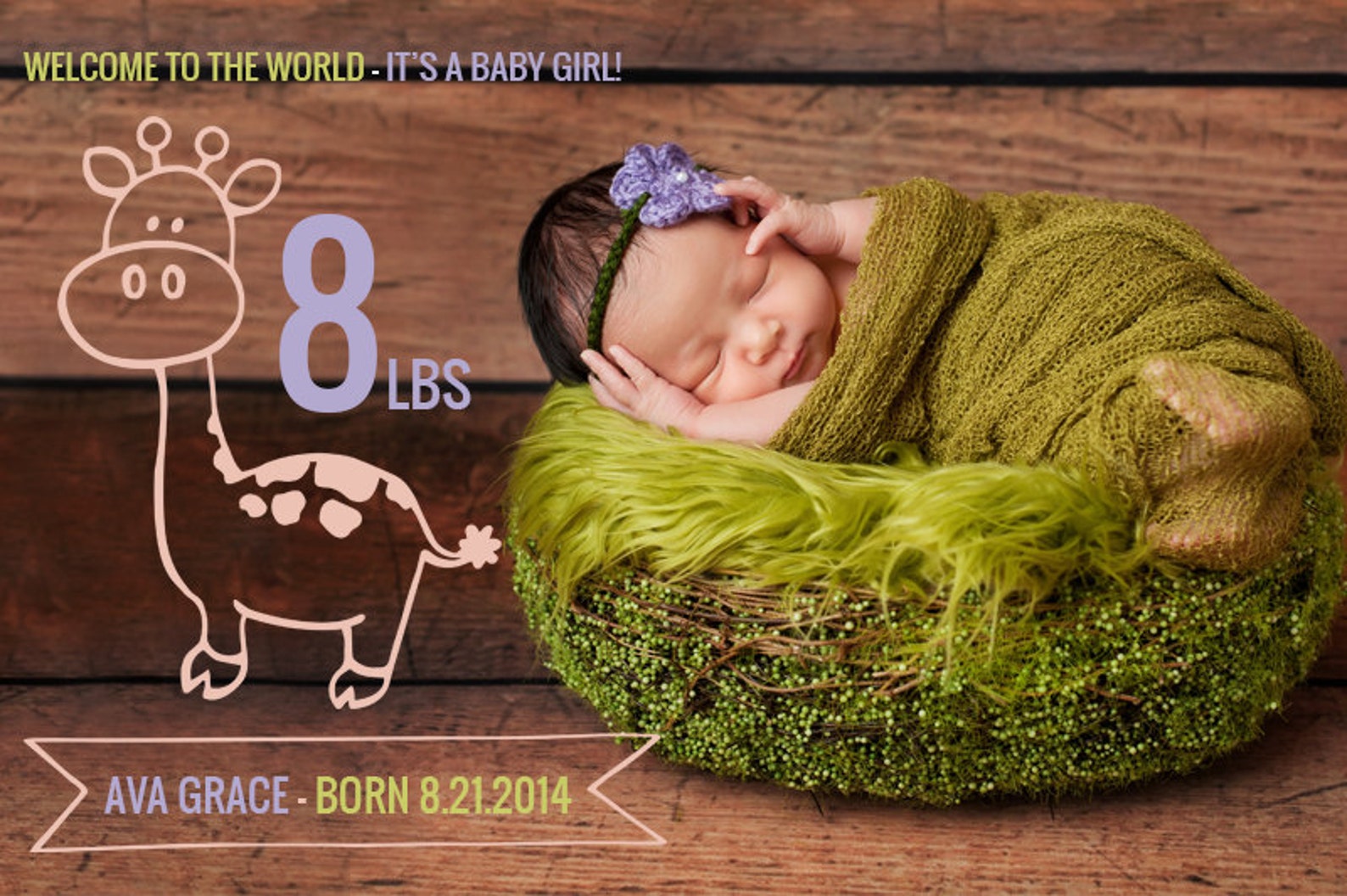 Instant Download - Newborn - Word Overlay and Action Collection for PS ...