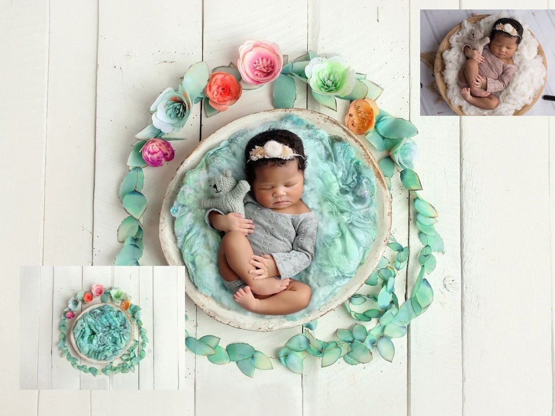 INSTANT DOWNLOAD - Spring Lullabies - Newborn Digital Backdrops for Ps ...