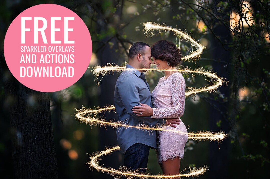 FREE Mini Sparkler Photoshop Overlay & Photoshop Action Collection for ...
