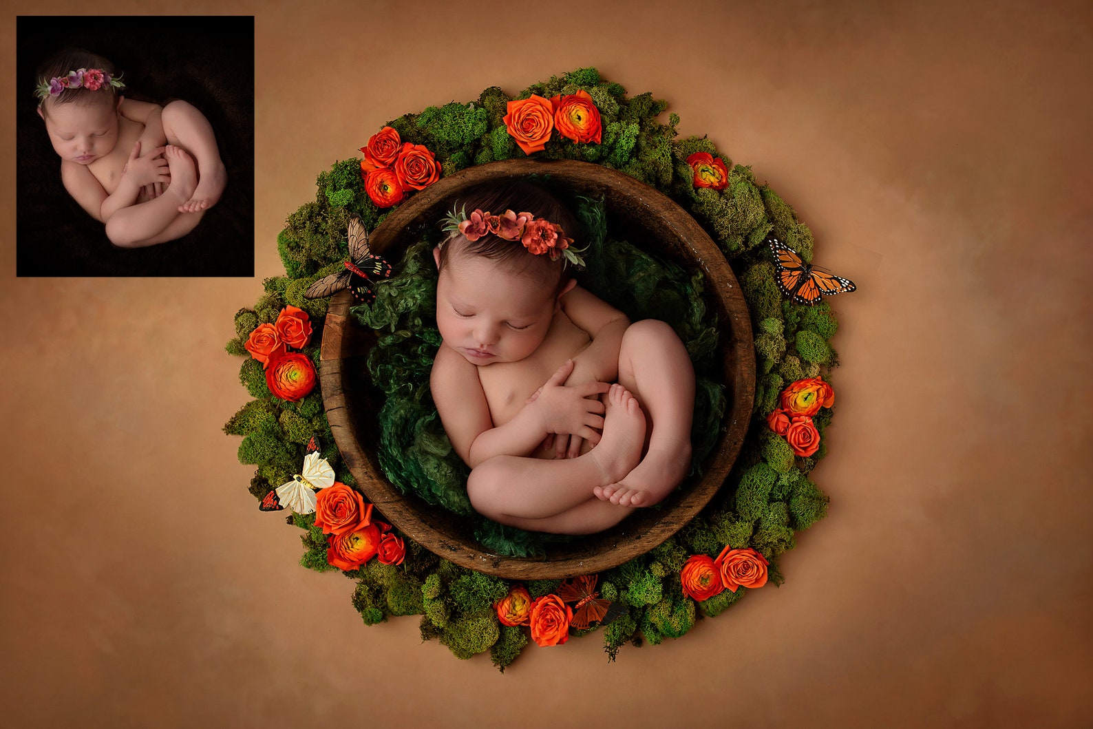 Spring Lullabies Newborn Digital Background Collection for | Etsy