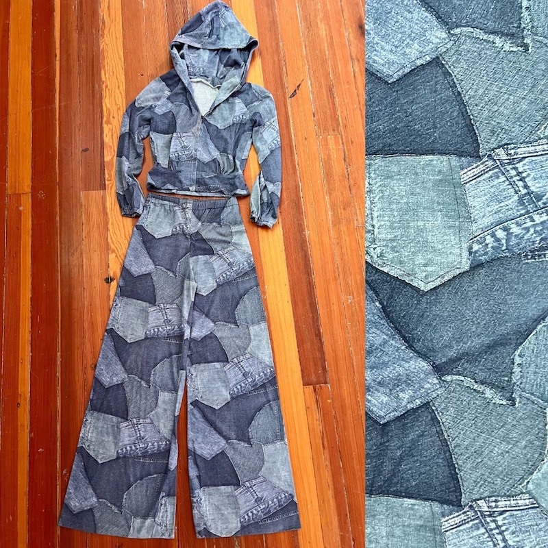 Denim Patchwork - Etsy