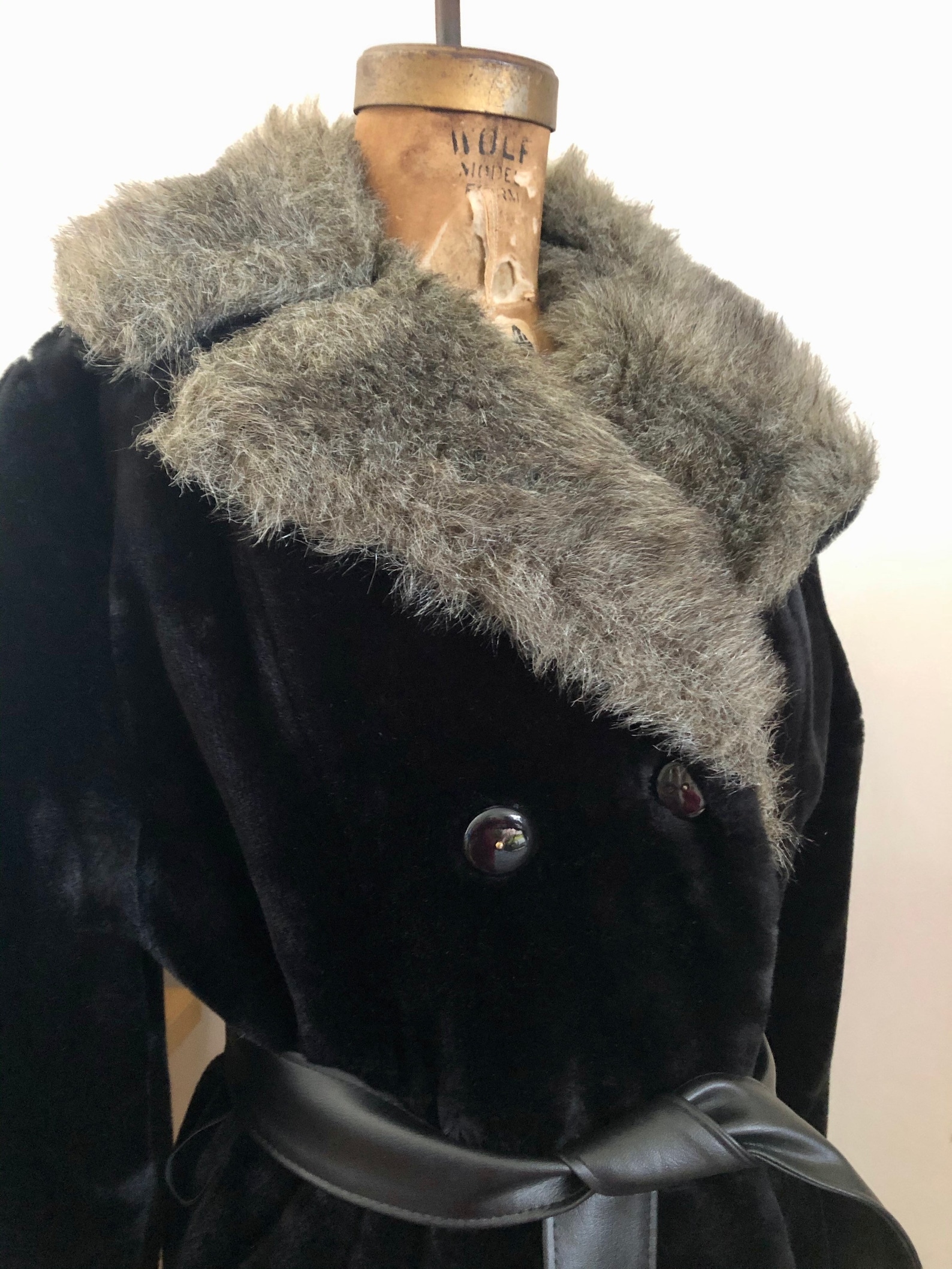 1970s Velvety Faux Fur Two Tone Penny Lane Jacket Xs-l - Etsy