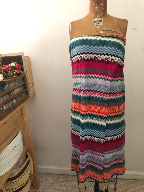 1980s Missoni Italian designer vintage woven knit mid… - Gem