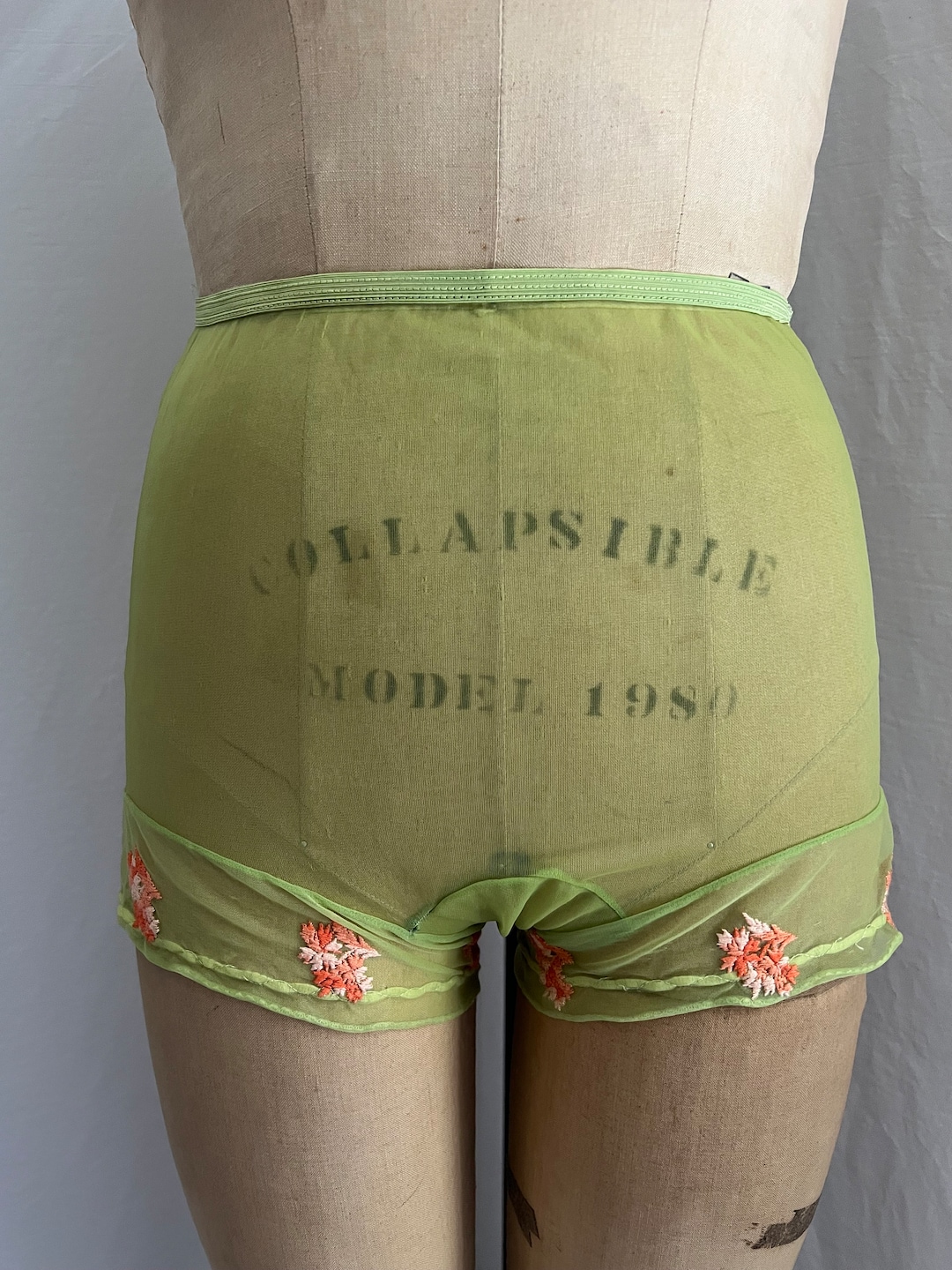 1950s Sheer Chartreuse High Rise Panties Vintage Lingerie - Etsy