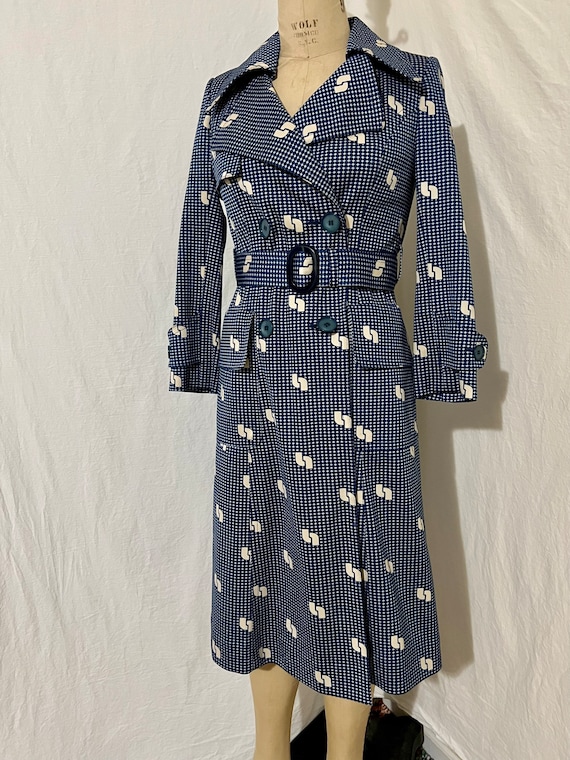 1970s vintage funky Japanese designer trench coats xs… - Gem