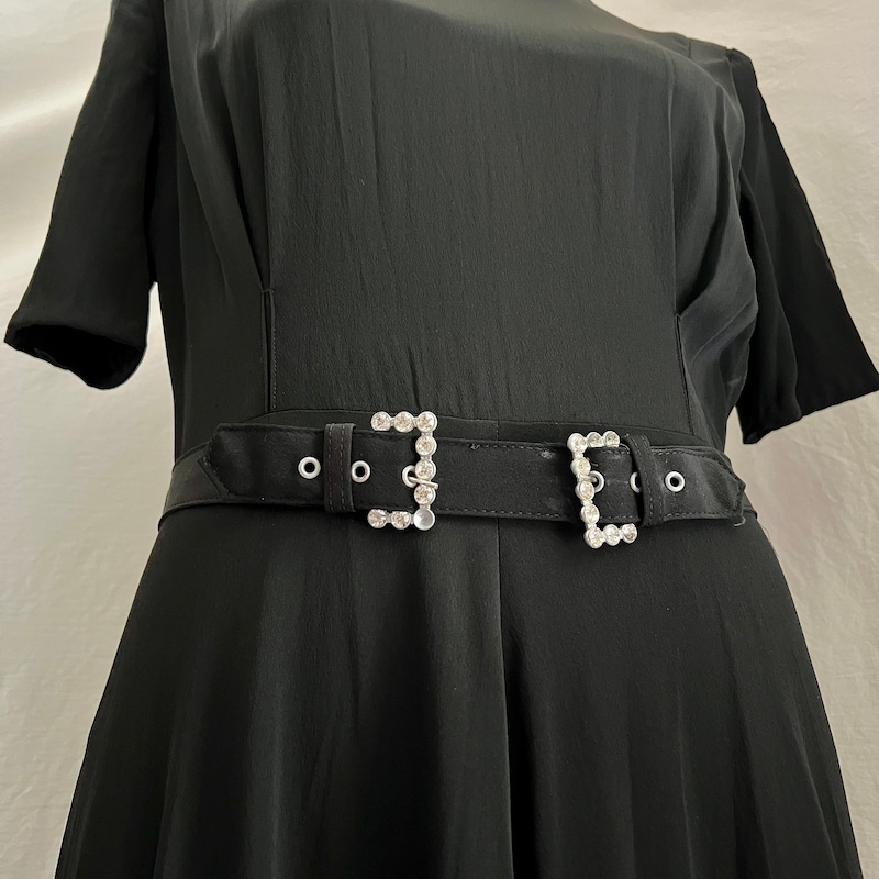 Black Rhinestone Dress - Etsy