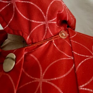1950s Vintage Atomic Red Canvas Jacket Sz Xl - Etsy