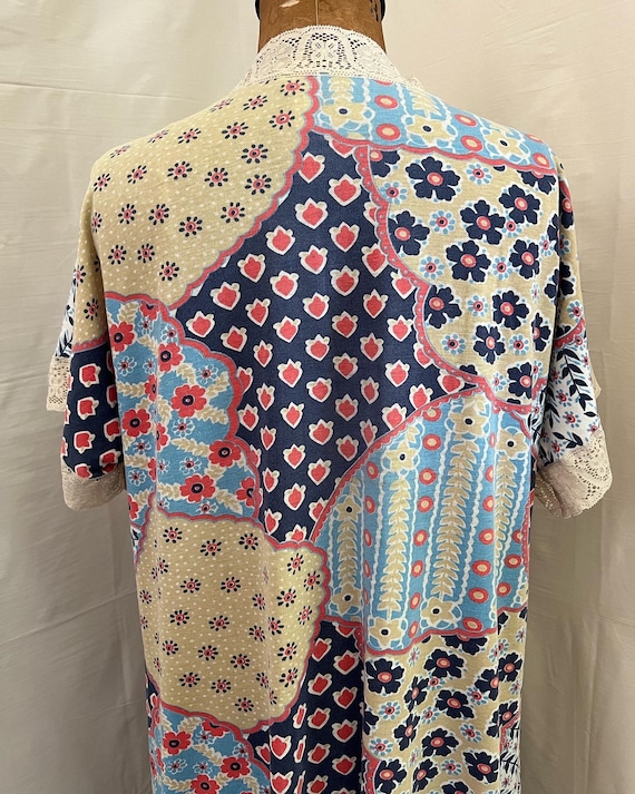 1960s vintage patchwork jersey maxi dress - Gem