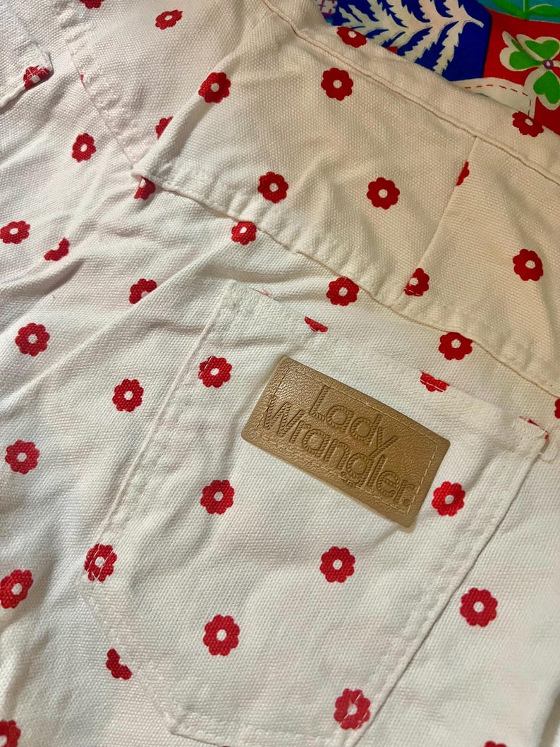 1960s Vintage Wrangler Flower Power White Cotton Jeans/w25 - Etsy