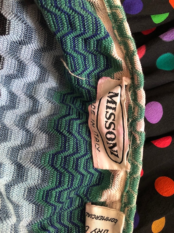 1980s Missoni Italian designer vintage woven knit mid… - Gem