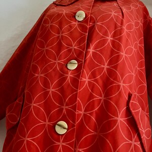 1950s Vintage Atomic Red Canvas Jacket Sz Xl - Etsy