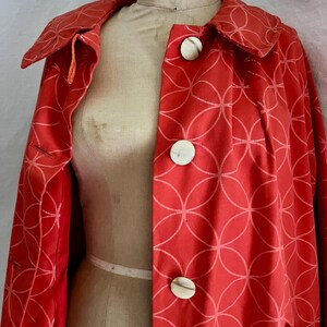 1950s Vintage Atomic Red Canvas Jacket Sz Xl - Etsy
