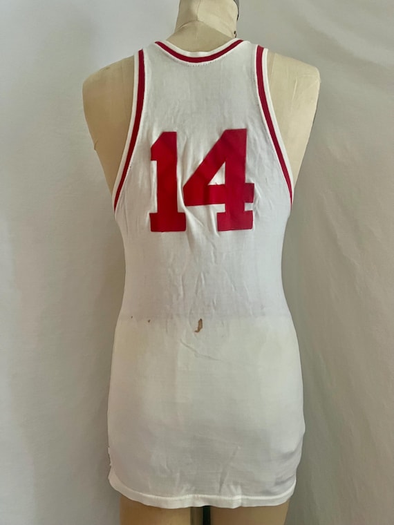 1950s men’s basketball uniform, two piece set, tank &… - Gem