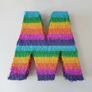 Rainbow Letter Pinata - Etsy