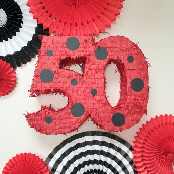Double number pinata 30 40 50 - Etsy België