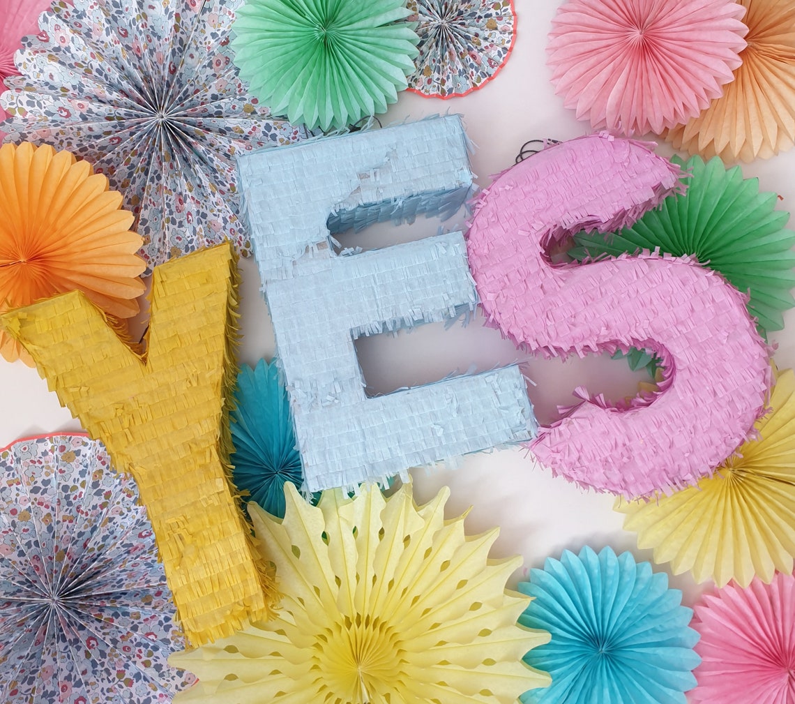 Letter Piñata Custom Made - Etsy