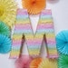 Rainbow Letter Pinata - Etsy