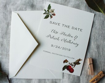 Apple Wedding Invitation Set Fall Wedding Invitations | Etsy