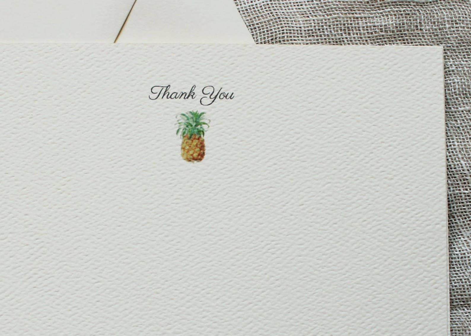Pineapple Notecards With Envelopes | Set of 24 Note Cards Handmade ...
