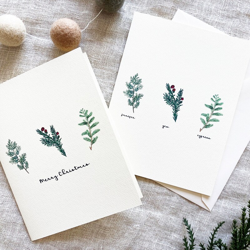 Evergreen Card - Etsy
