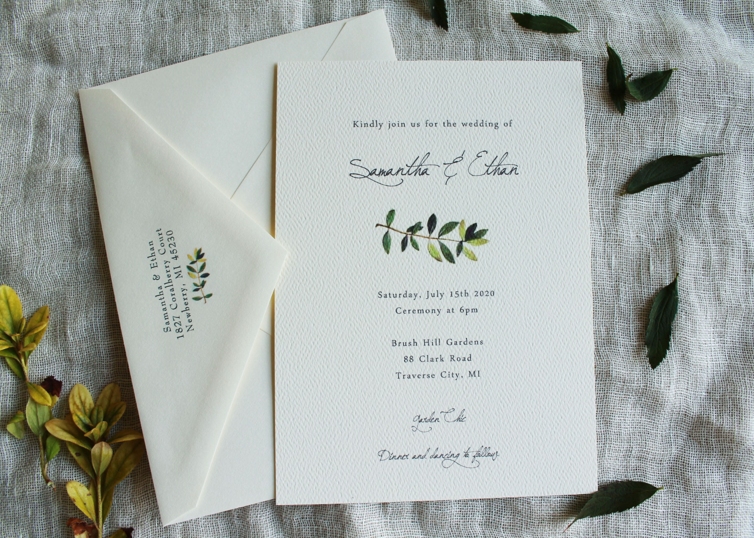 Olive Branch Wedding Invitation Suite | Olive Tree Print Handmade ...