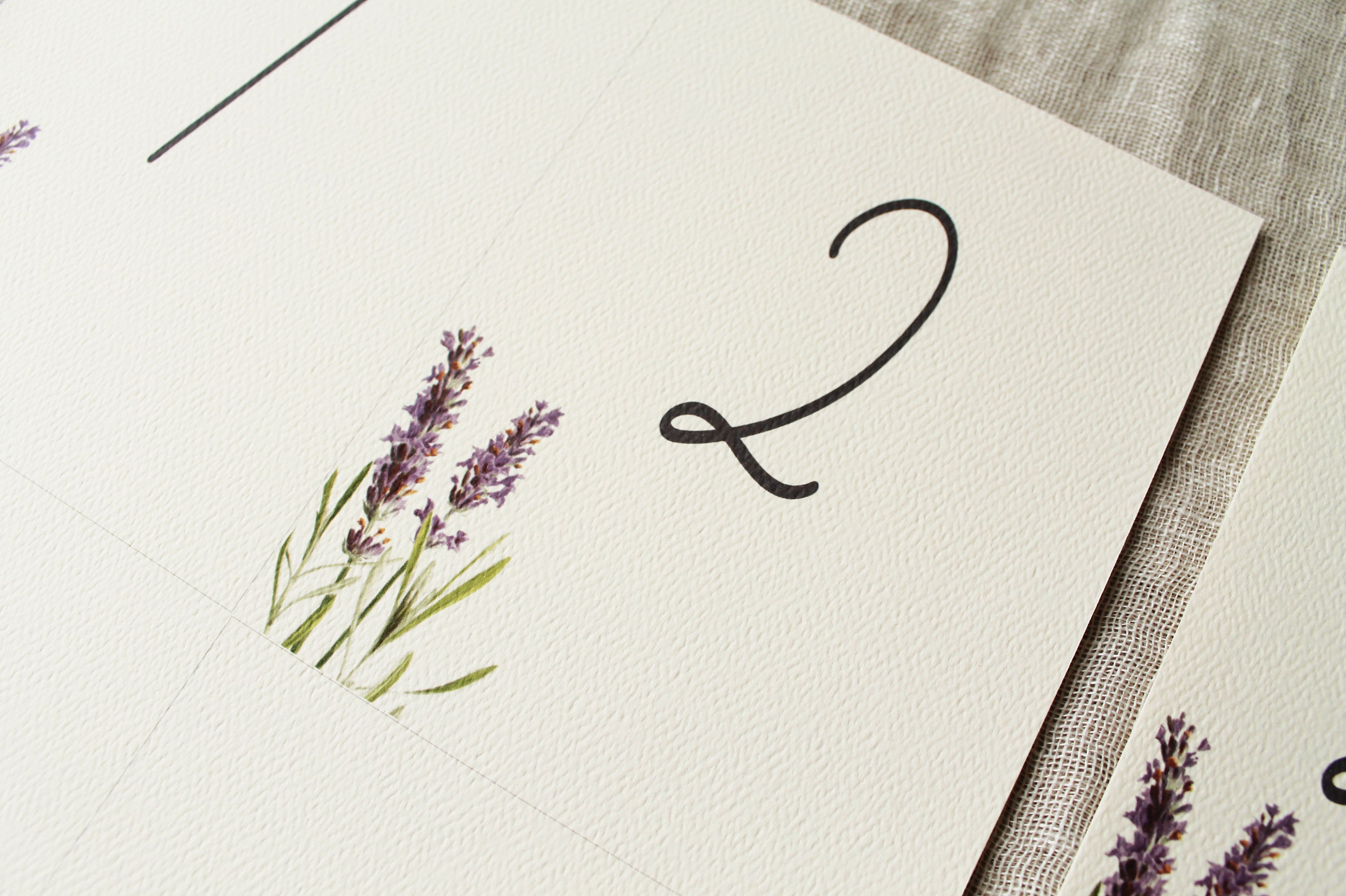 Lavender Table Numbers Floral Table Numbers Table Numbers | Etsy