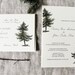 Pine Tree Wedding Invitation Suite | Rustic Wedding Invitation Download ...