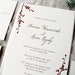 Berry Wedding Invitation Suite | Winter Wedding Invitation Set ...
