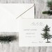 Pine Tree Save the Date Template | DIY Rustic Save the Date Template ...