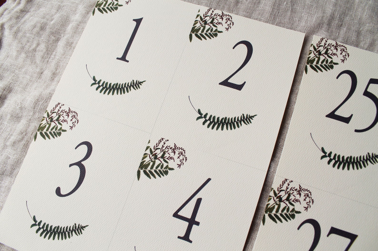 Botanical Table Numbers Wedding Table Numbers Table - Etsy