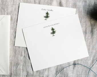 Pine Cone Note Cards Stationery Set of 10 Cards With Matching - Etsy