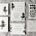 Pine Tree Save the Date Template | DIY Rustic Save the Date Template ...