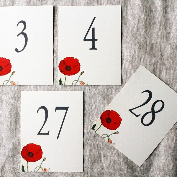 Poppy Table Decoration - Etsy