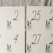 Lavender Table Numbers | Floral Table Numbers | Table Numbers Printable ...