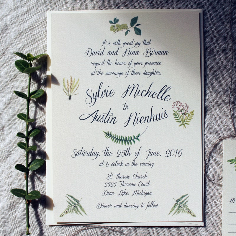 Botanical Wedding - Etsy