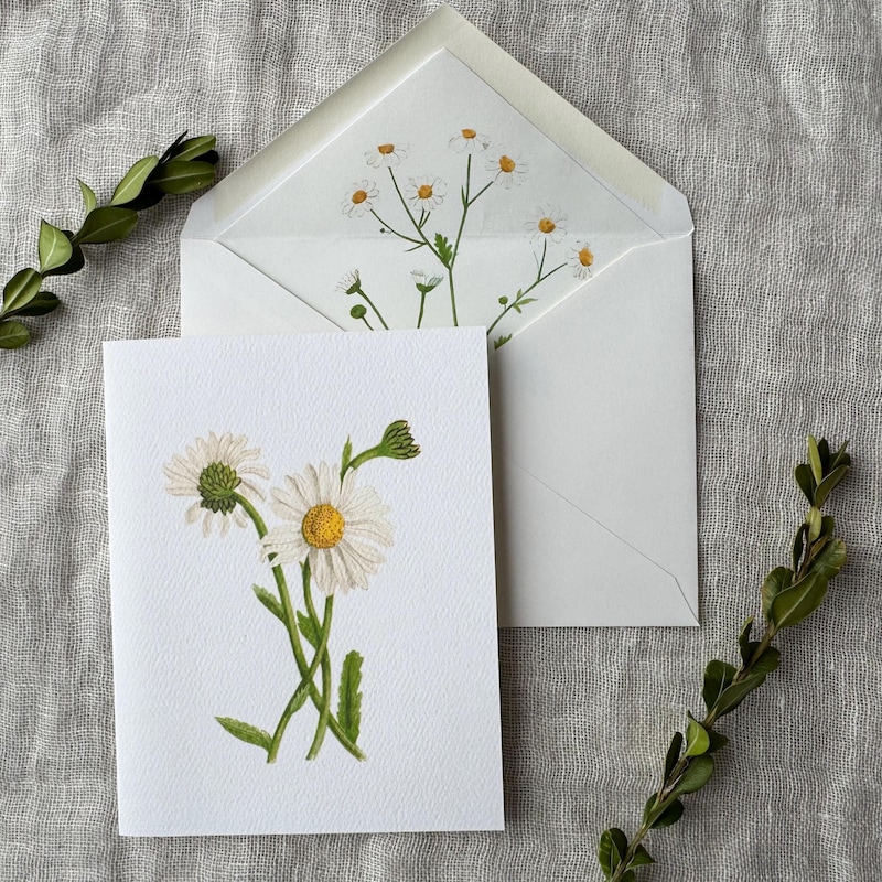 Daisy Note Cards - Etsy