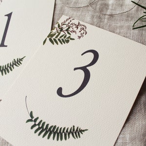 Botanical Table Numbers | Wedding Table Numbers | Table Numbers ...
