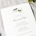 Bird Wedding Invitation Set | Rustic Wedding Invitation Download ...