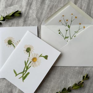 Daisy Greeting Cards With Envelopes Set of 10 - Etsy