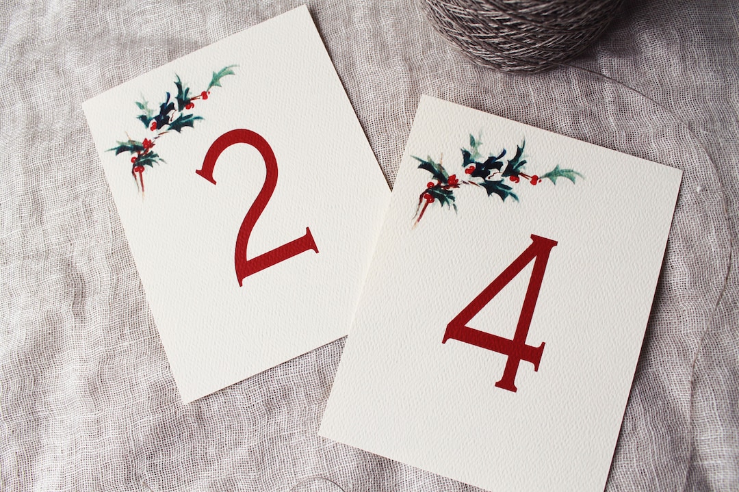 Holiday Wedding Table Numbers Wedding Table Numbers Christmas Christmas ...