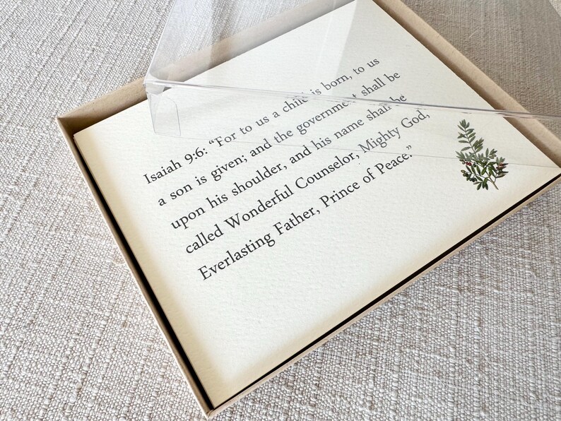 Christmas Bible Verse Cards Set Boxed for Gift - Etsy