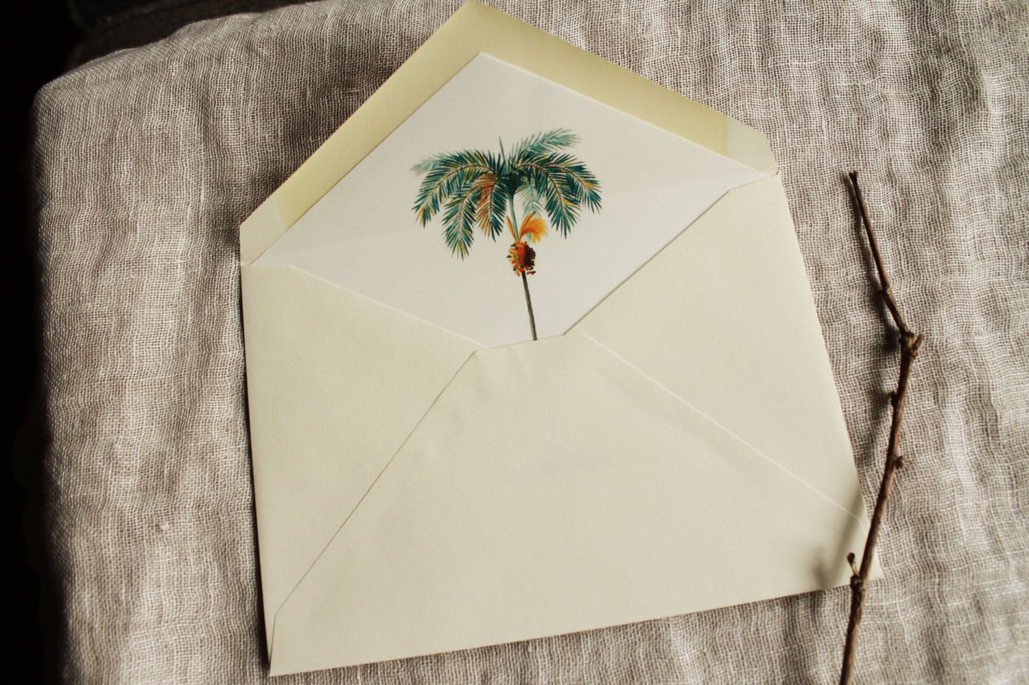 Palm Tree Envelope Liners | Tropical Envelope Liner | Lined Envelopes ...