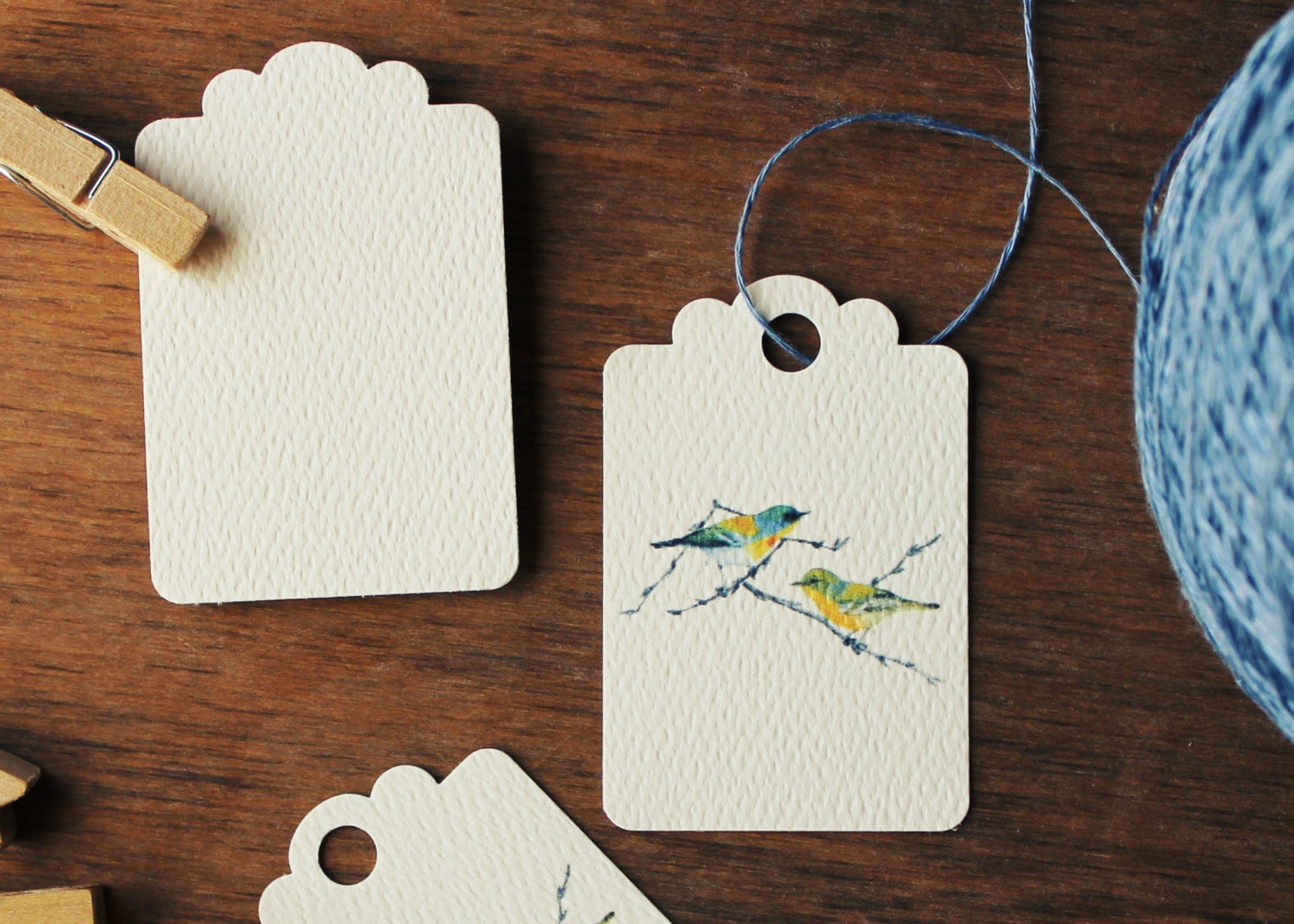 Bird Wedding Favor Tags | Rustic Gift Tags Personalized | Rustic Bridal ...