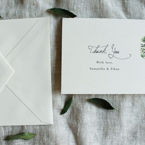 Olive Tree Wedding Thank You Card Set | Olive Branch Thank You Notes ...