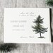 Pine Tree Save the Date Template | DIY Rustic Save the Date Template ...