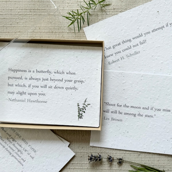 Inspirational Quote Box - Etsy